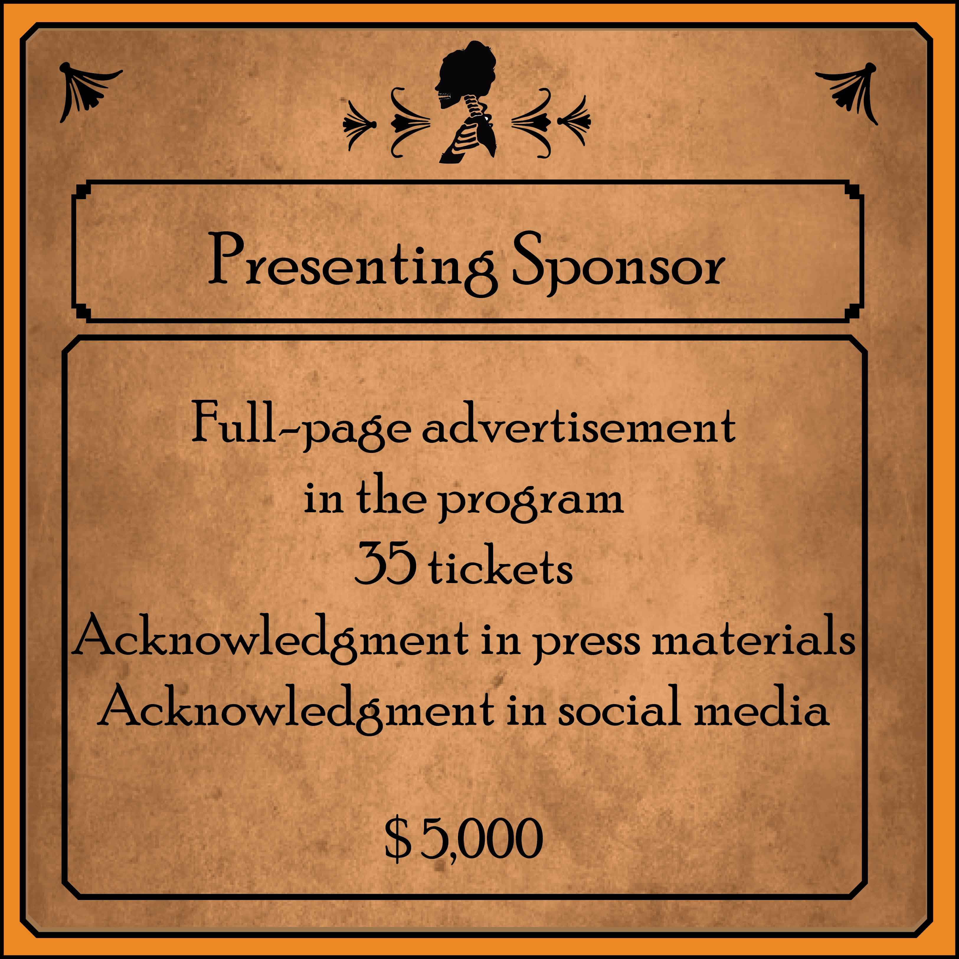 Presenting Sponsor : Value-Enhanced Sponsorship Packages